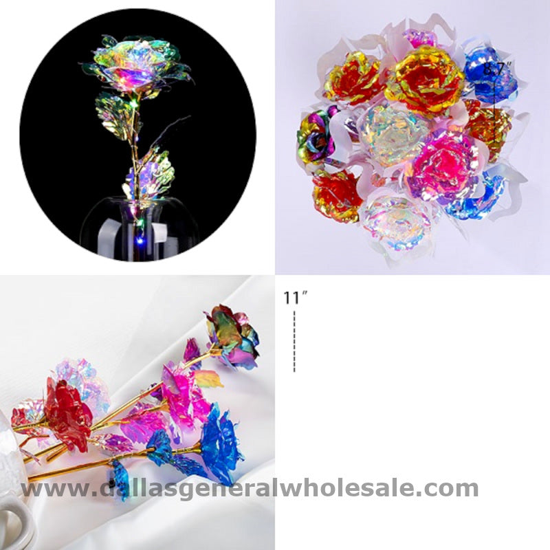 Flashing Light Up Roses Wholesale