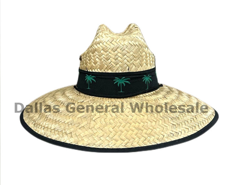 Palm Tree Design Straw Hats Wholesale