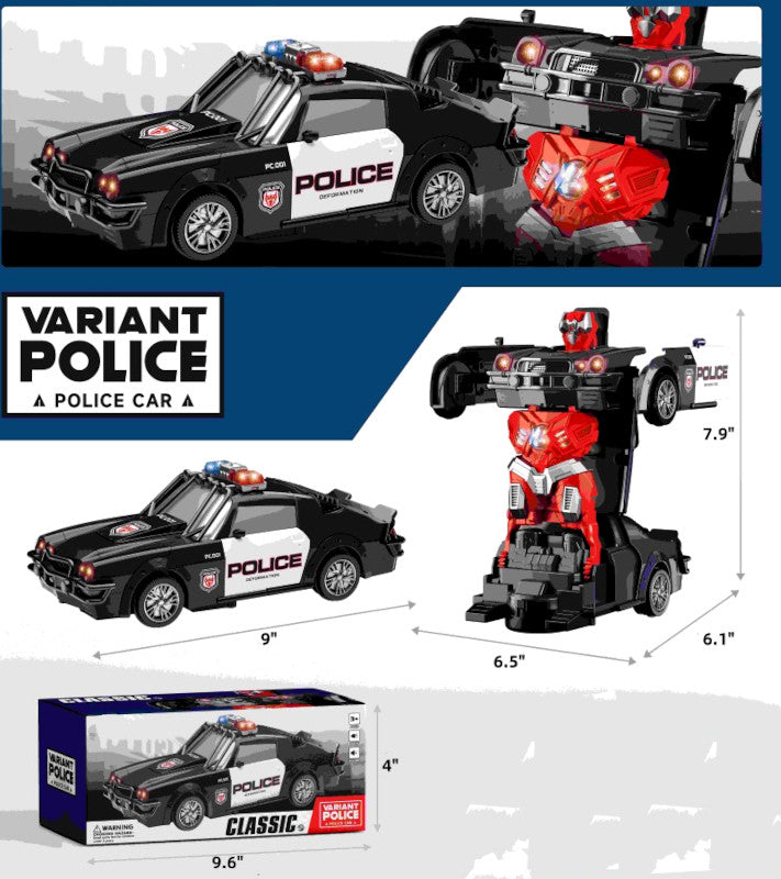 Toy Transform Robot Classic Police Cars Wholesale