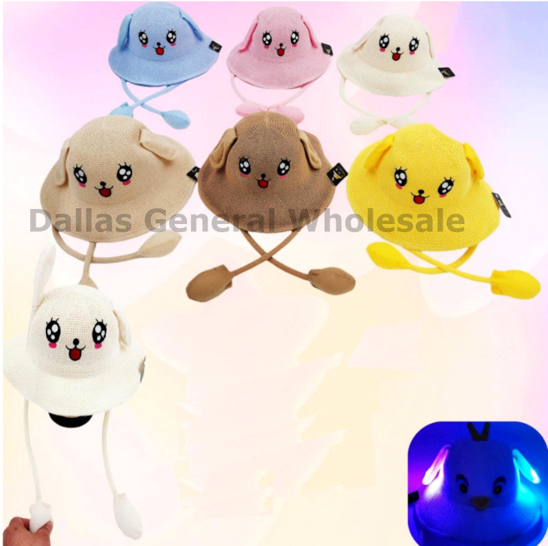 Tik Tok Trendy Light Up Ear Moving Summer Hats Wholesale