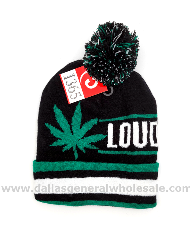 Marijuana Knitted Beanie Caps Wholesale