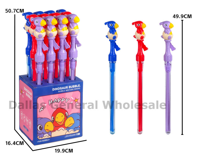 Dinosaur Bubble Blower Wands | Wholesale Manual Bubble Toys