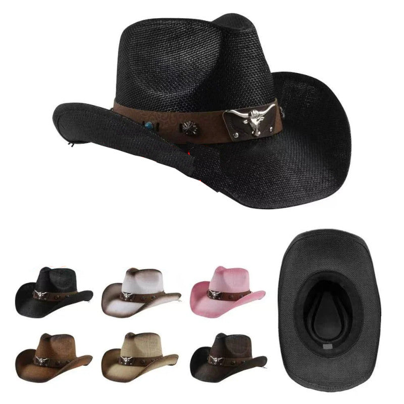 Hardened Straw Western Cowboy Hat Wholesale