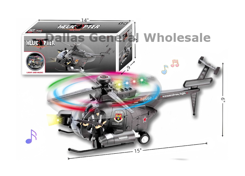 Helicopter Toy with LED Light & Sound Effects Wholesale