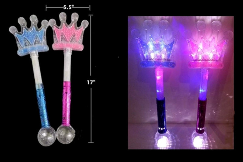 Light-Up Crown Wands | Wholesale Light-Up Magic Wand Toys
