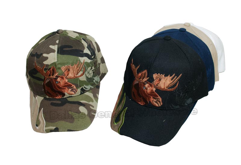CHEAP-BULK-WHOLESALE-ADULTS-MEN-CASUAL-HEAD-WEAR-3D-BOLD-STITCHS-MOOSE ...