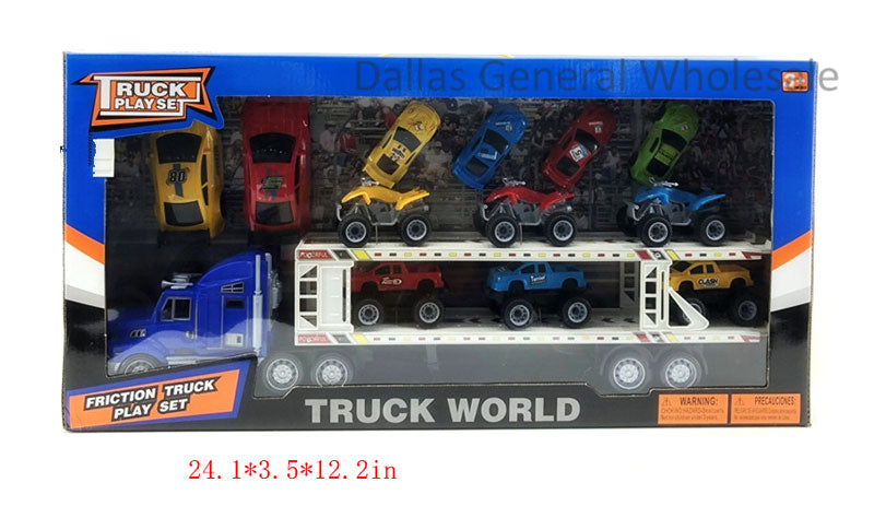 Toy Inertia Friction 18 Wheeler Trucks Wholesale