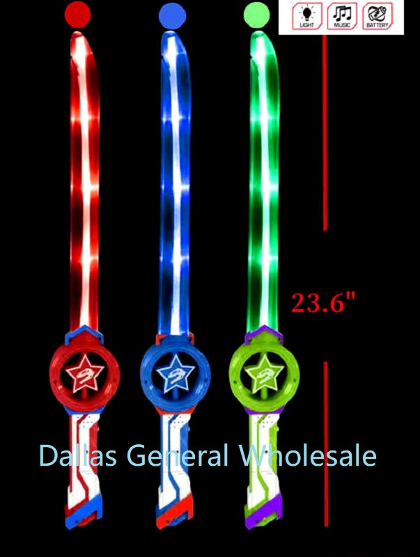 LED Light Up Superhero Swords Wholesale
