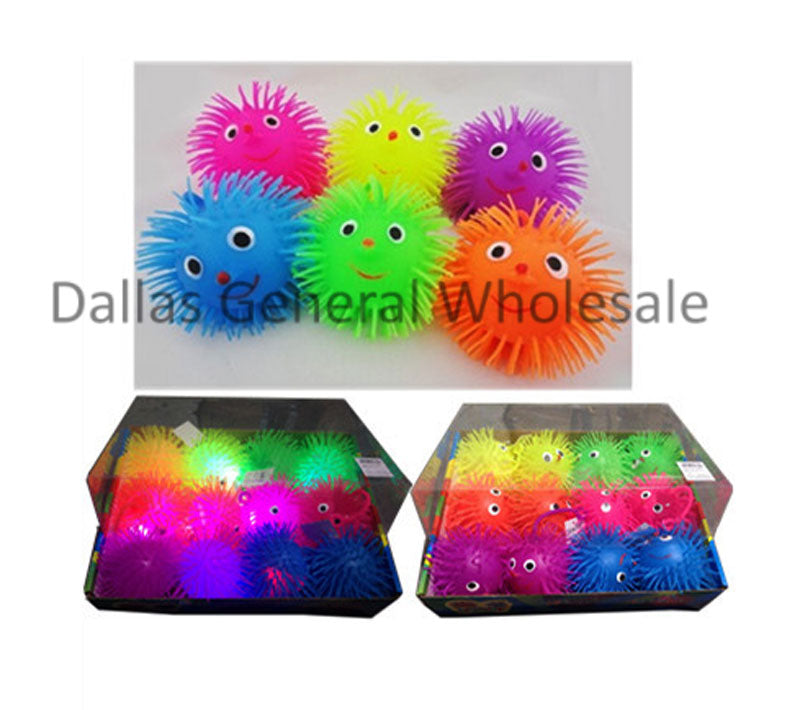 Smiley Face Flashing Light Up Puffer Balls Wholesale